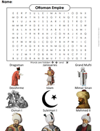 Ottoman Empire Word Search | Teaching Resources