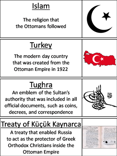 Ottoman Empire Word Wall Cards | Teaching Resources