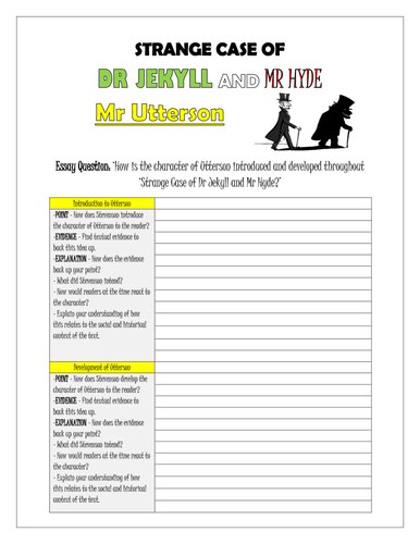 Dr Jekyll and Mr Hyde: Mr Utterson! | Teaching Resources
