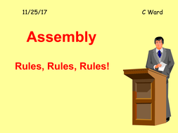 ASSEMBLY: RULES, RULES, RULES | Teaching Resources