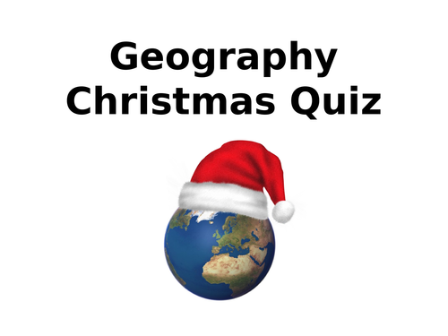 Geography Christmas Quiz | Teaching Resources