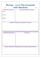 Edexcel 9-1 Judaism Beliefs and Teachings Revision Worksheets ...