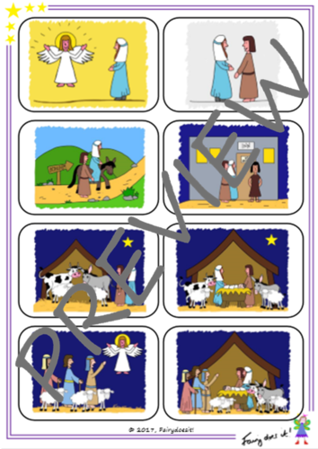 The Christmas Story - Retell the Story Picture Cards | Teaching Resources