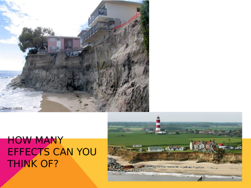 Water World Lesson 8 - Coastal Erosion Mystery | Teaching Resources