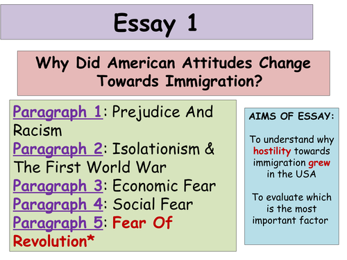 2017-18 UPDATED Higher History USA: Essay 1 Changing Attitudes ...