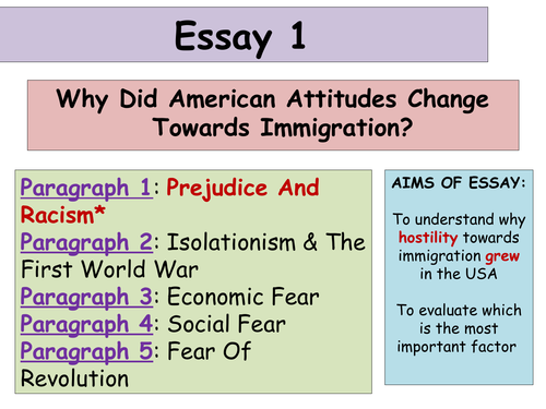 Higher History USA Essays 1-5 | Teaching Resources