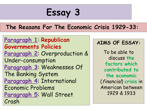 Higher History USA Essays 1-5 | Teaching Resources