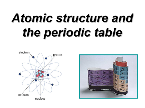 A Level Chemistry Atomic Structure And Periodic Table Teaching Resources