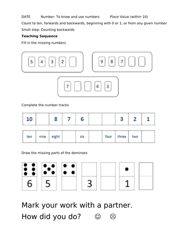 Y1 Maths Mastery Plan Autumn Block 1 Week 2 Place Value | Teaching ...