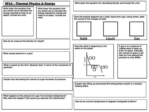 Edexcel GCSE Paper 2 Physics & Paper 6 Combined Science Revision Mats ...