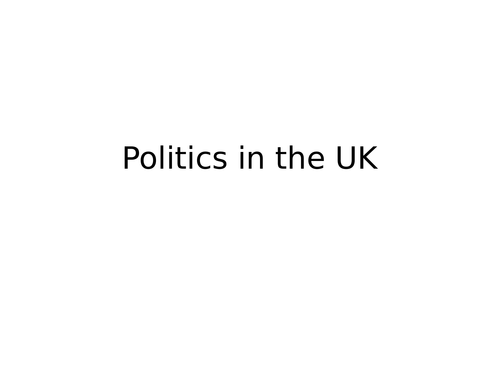 An introduction to politics lesson | Teaching Resources