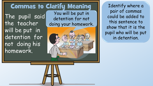 Commas To Clarify Meaning | Teaching Resources