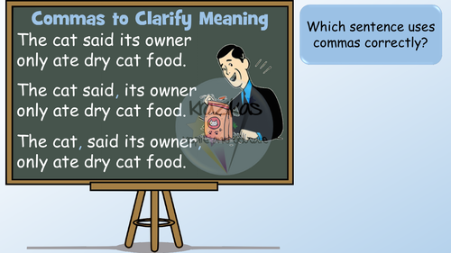 Commas To Clarify Meaning | Teaching Resources