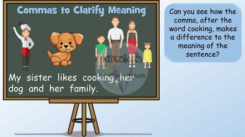 Commas To Clarify Meaning PowerPoint Lesson | Teaching Resources