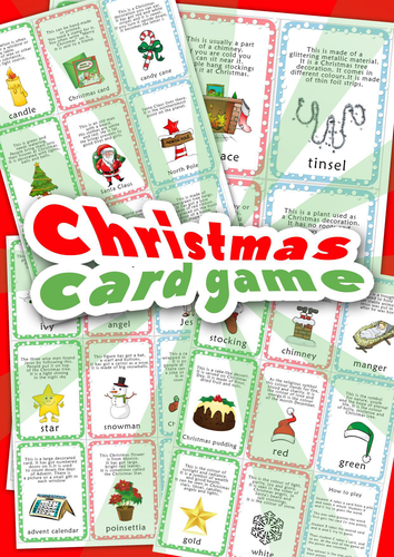 Christmas card game | Teaching Resources
