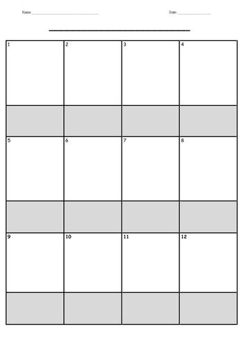 Storyboard Templates - 8 to choose from | Teaching Resources