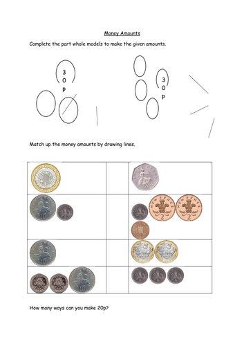 Making Money Amounts Year 2 | Teaching Resources