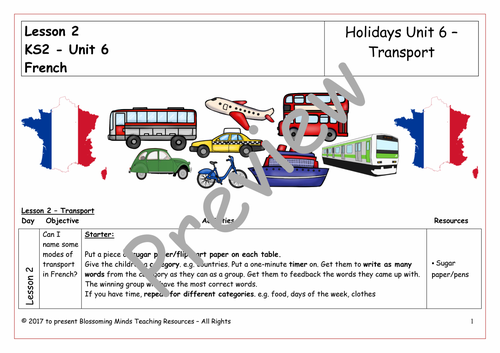 French Transport lesson and resources | Teaching Resources