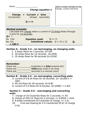 Electrical currents and energy transfer - complete lesson (GCSE 1-9 ... Electrical currents and energy transfer - complete lesson (GCSE 1-9 ...