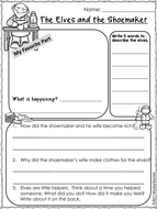 The Elves and the Shoemaker Activity Sheets | Teaching Resources