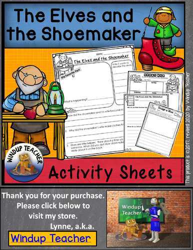 The Elves and the Shoemaker Activity Sheets | Teaching Resources