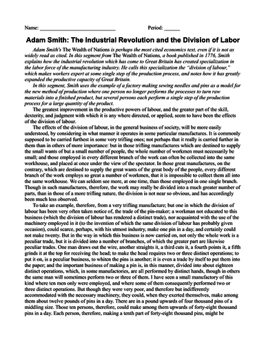 Industrial Revolution -- Primary Source Readings -- World History ...