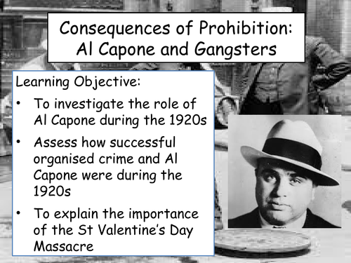 Organised crime and prohibition in the 1920s (USA) | Teaching Resources