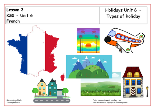 French lesson and resources - Types of holiday (vacations) | Teaching ...