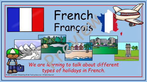 French Types of holiday lesson and resources | Teaching Resources