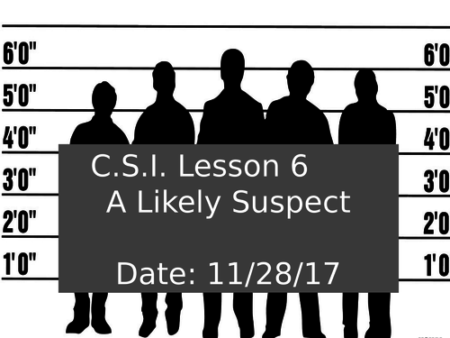 The Crime Scene - KS3 English unit or Literacy Lessons - 11 lessons ...