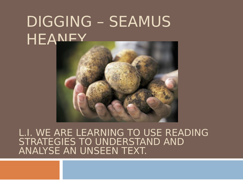 Digging - Seamus Heaney Lesson | Teaching Resources
