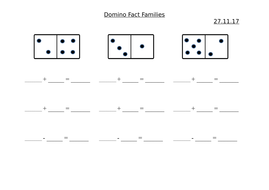 Fact Families using dominoes, part whole model and bar model | Teaching ...