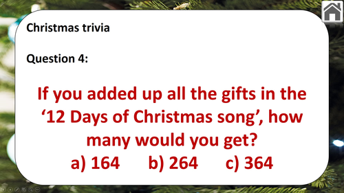 Christmas end of term quiz with answer sheet | Teaching Resources