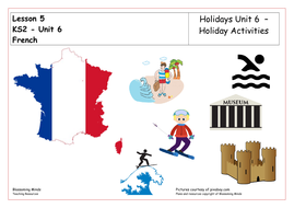 French lesson and resources - KS2 - Holiday Activities by ...