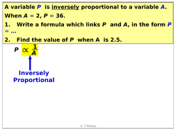Direct and Inverse Proportions | Teaching Resources