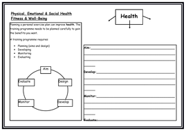 Physical - Emotional - Health - Worksheet and Apply your knowledge ...