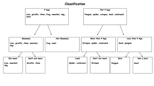 Year 6 Classification (4 fully resourced lessons) | Teaching Resources