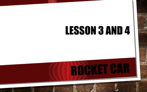 Key Stage 3 Rocket Car Project | Teaching Resources