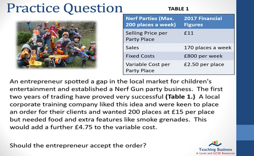 Eduqas A Level Business - Special Orders | Teaching Resources