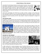 A Brief History of the Internet - Reading Comprehension Worksheet ...