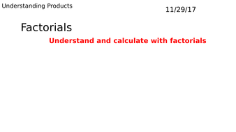 Factorials | Teaching Resources