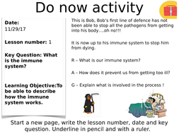 KS3 lesson on the Immune System | Teaching Resources