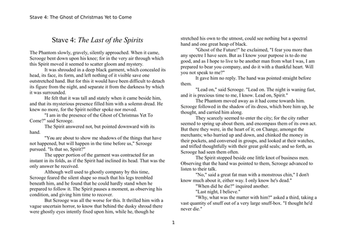 A Christmas Carol Lesson Plans And Resources Teaching Resources