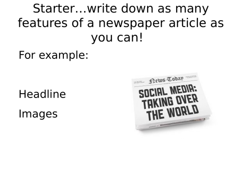 Newspapers / Non-Fiction Complete KS3 Unit of Work English | Teaching ...