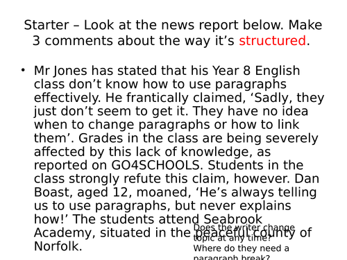 Newspapers / Non-Fiction Complete KS3 Unit of Work English | Teaching ...