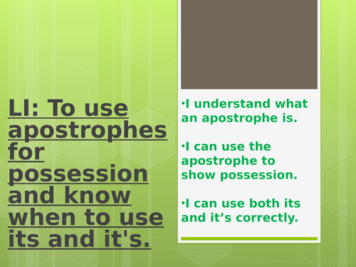 Possessive Apostrophe Lesson with differentiated worksheets | Teaching ...
