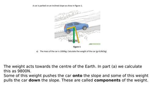 GCSE Physics 9-1 Mass Weight Triangle of Forces (equilibrium ...