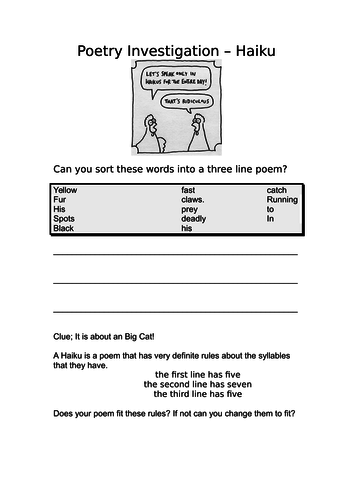 Poetry Please! Poetry Investigation Unit | Teaching Resources