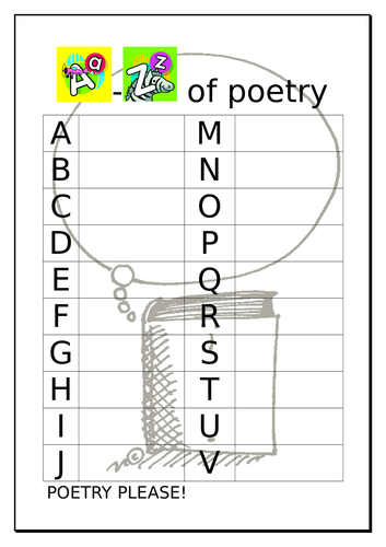 Poetry Please! Poetry Investigation Unit | Teaching Resources