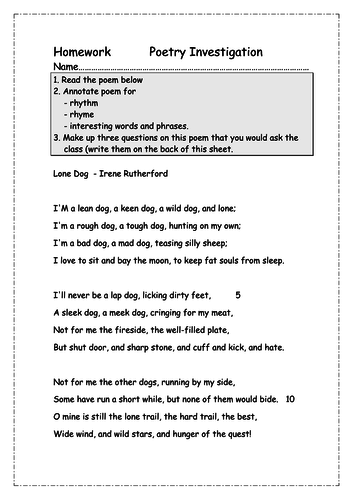 Poetry Please! Poetry Investigation Unit | Teaching Resources